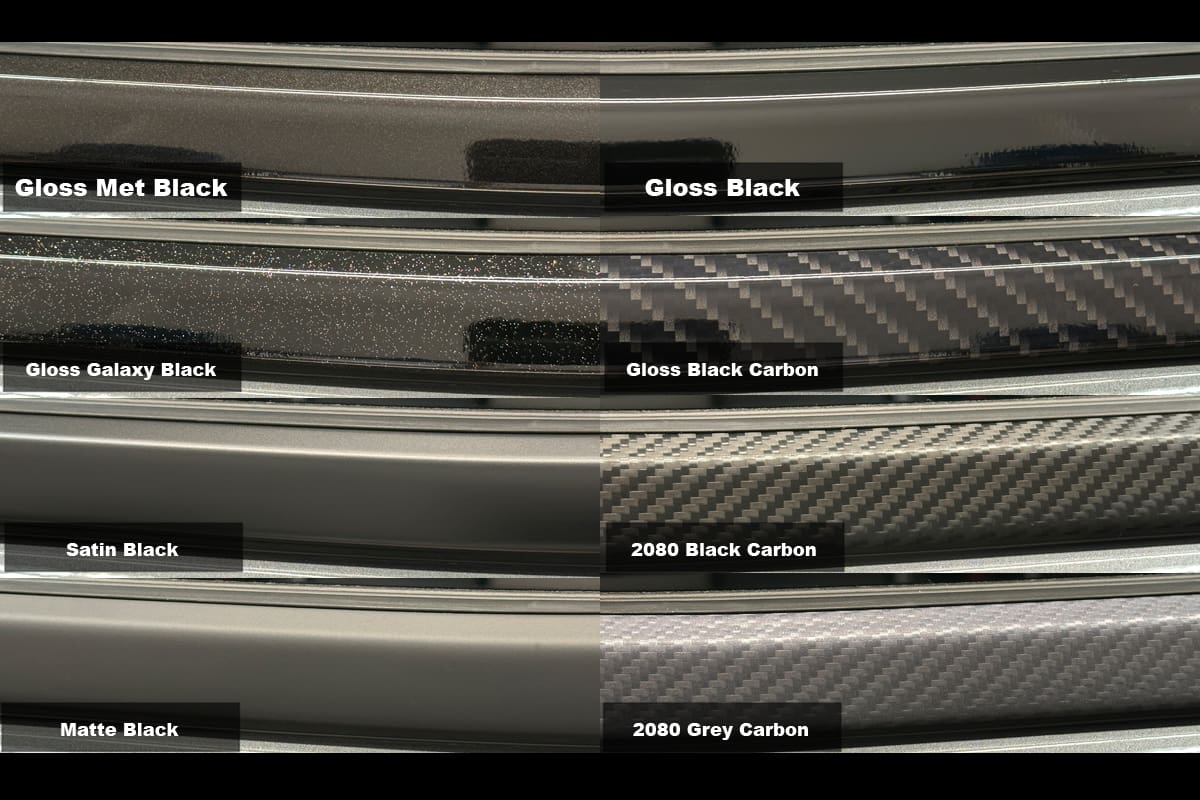 Crux Motorsports Hood Vent Insert Vinyl Wrap Overlays Satin Black ...